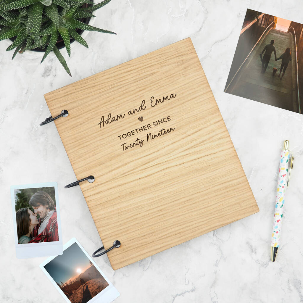 Personalised Couples Memory Book Photo Album By Dust and Things ...