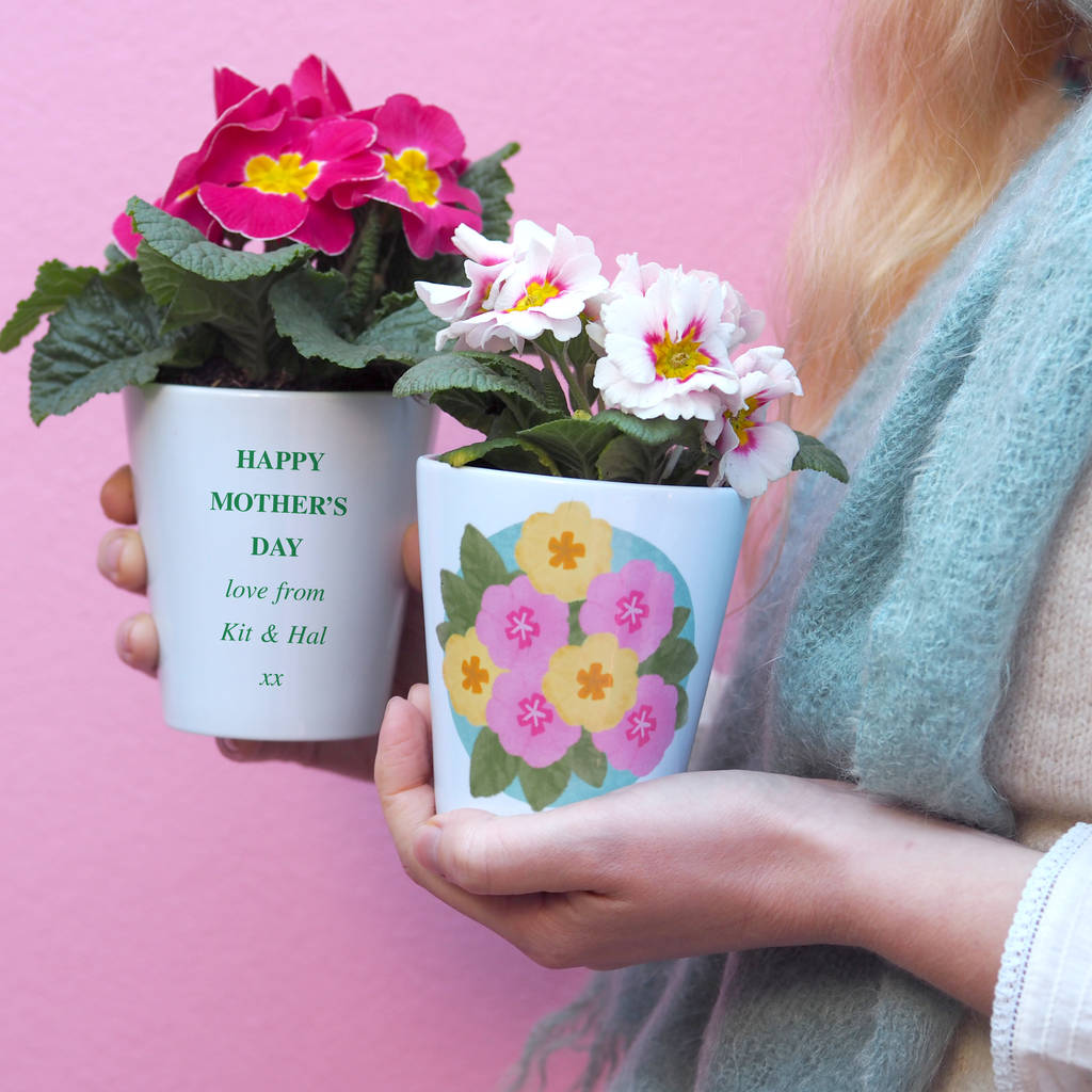 primrose personalised plant pot gift for grandma by so close ...