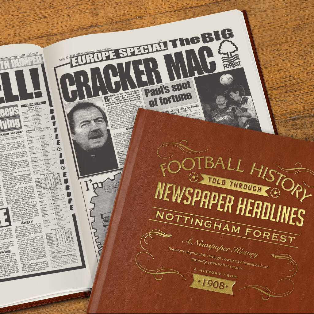 Nottingham Forest Personalised Football Gift Book By Historic ...