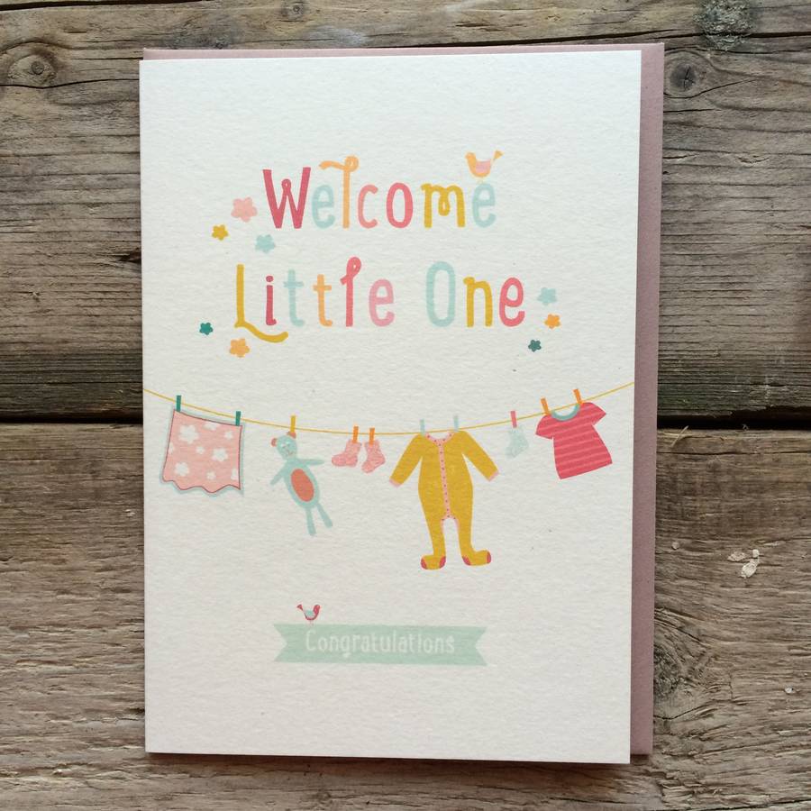 Welcome Little One By Velvet Olive | notonthehighstreet.com