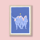 Three Muses Art Print By Whatmabeldid | notonthehighstreet.com