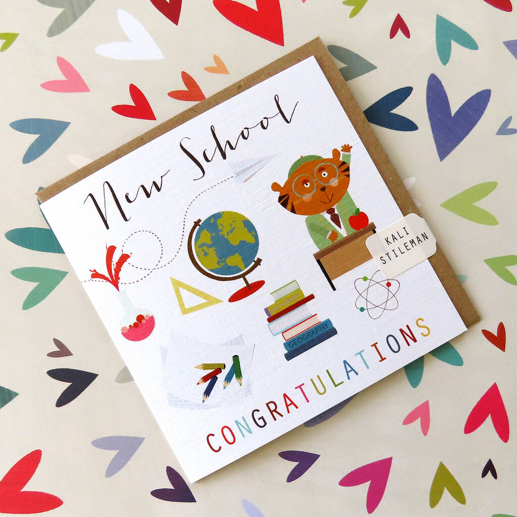 New School Congratulations Card By Kali Stileman Publishing