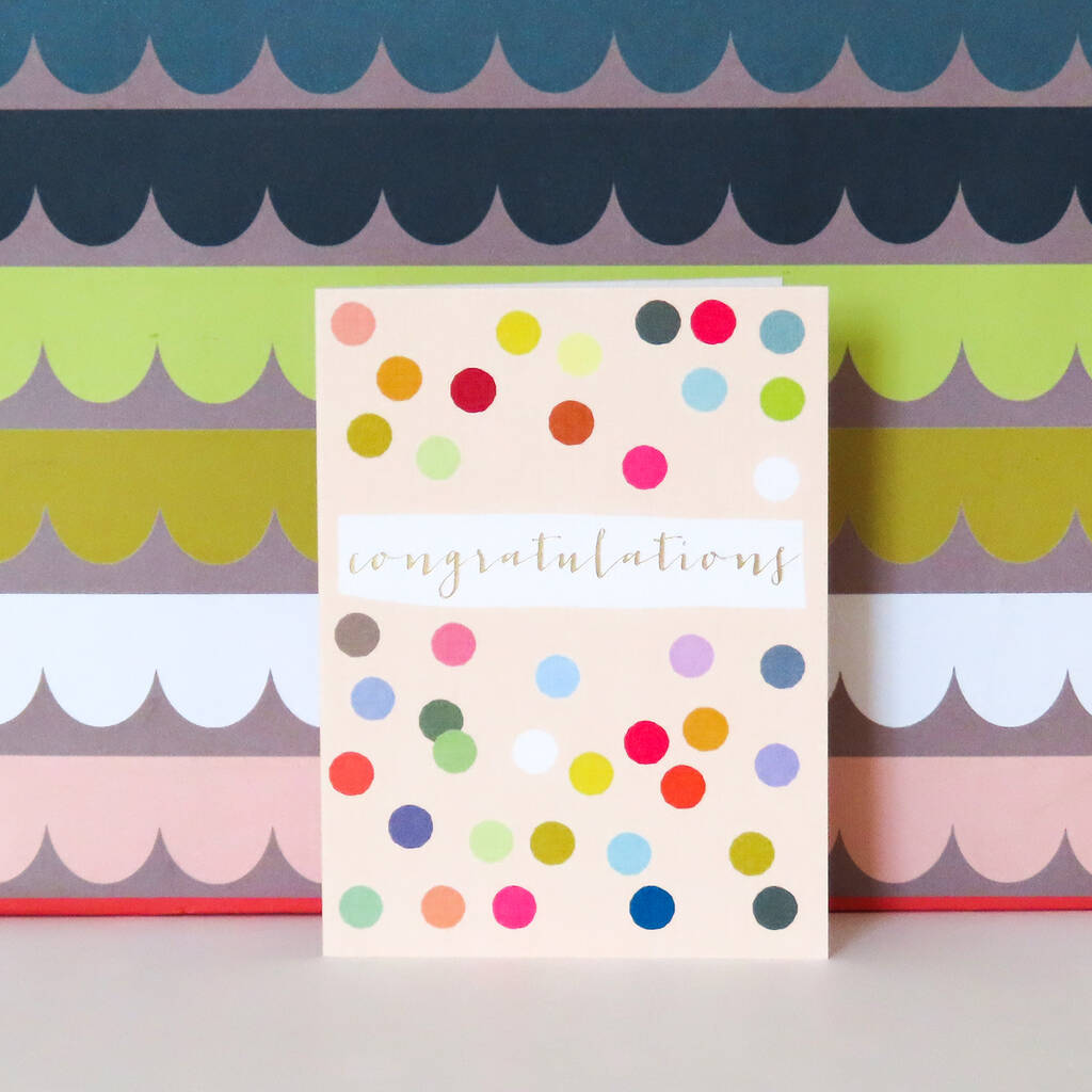 Mini Gold Foiled Congratulations Card By Kali Stileman Publishing ...