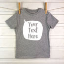 Speech Bubble Personalised Kids T Shirt By Lovetree Design ...
