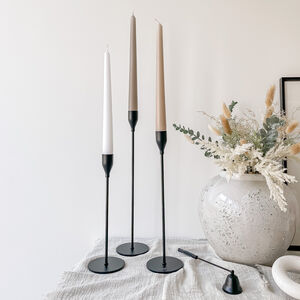 Black Metal Candlestick Set By Oh So Kel