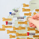 Personalised European Football Grounds Scratch Poster By Maps ...