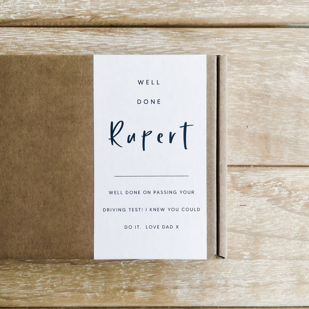 Personalised Well Done Letterbox Sweets Gift Box By sweets in the post ...