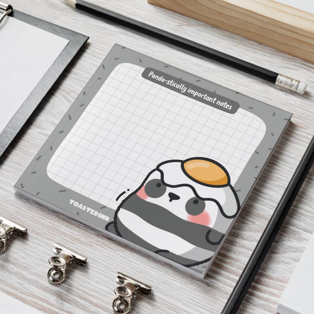 Cute Panda Sticky Notes By Toastedink