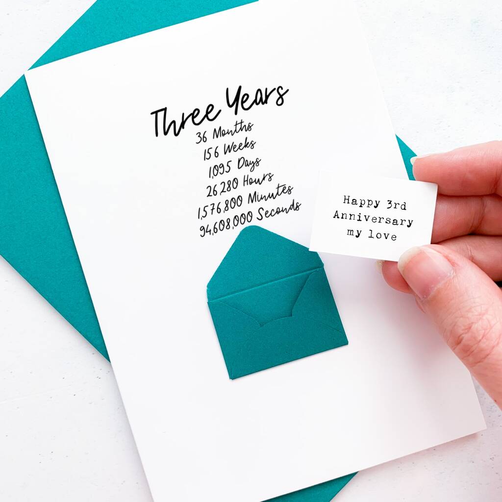 Personalised Days/Weeks/Months Anniversary Card By Ruby Wren Designs ...