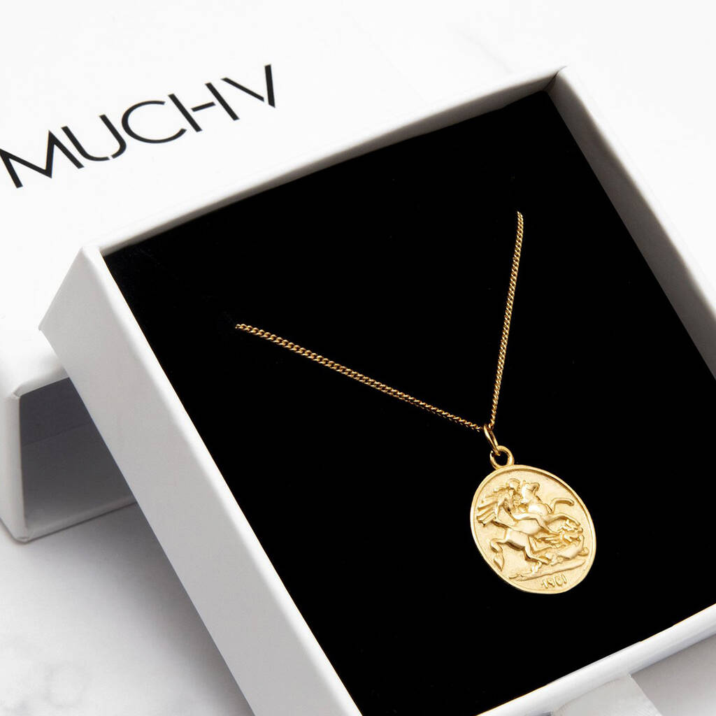 Small Gold Coin Necklace With Reversible Pendant By MUCHV ...