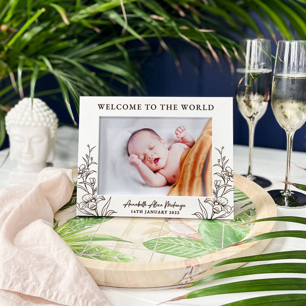 Baby's First Christmas Personalised Photo Frame By Secret Creation ...