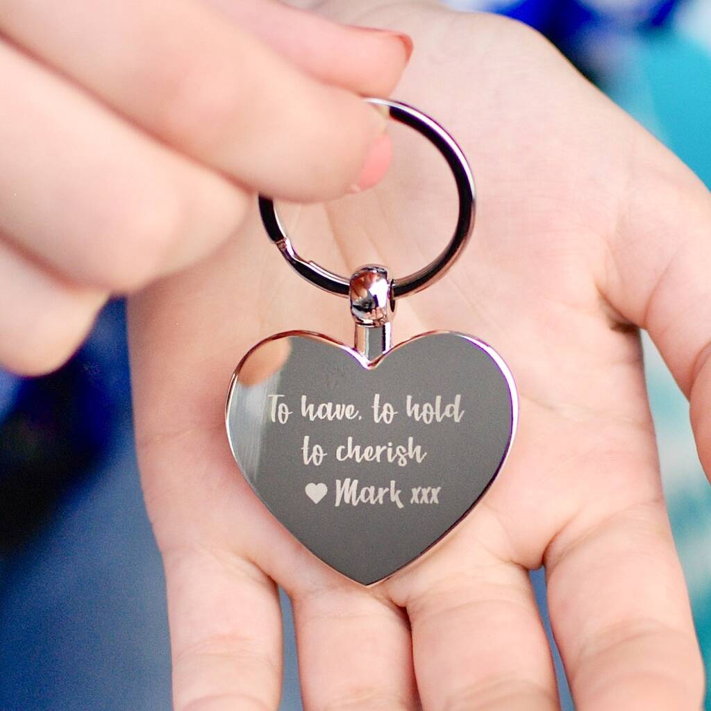 Personalised Heart Keyring By Penelopetom | notonthehighstreet.com
