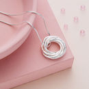Seven Interlinked Rings Silver Necklace By Sophie Jones Jewellery ...