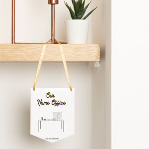 Personalised Home Office Hanging Door Sign By The Gifting Knot ...