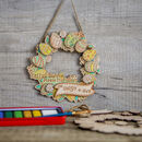 Personalised Easter Wreath Craft Activity Kit By Butterscotch Studio ...