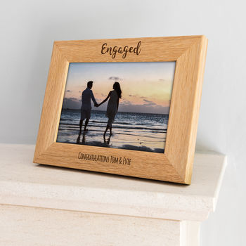 Personalised Engagement Photo Frame Gift By Mirrorin ...