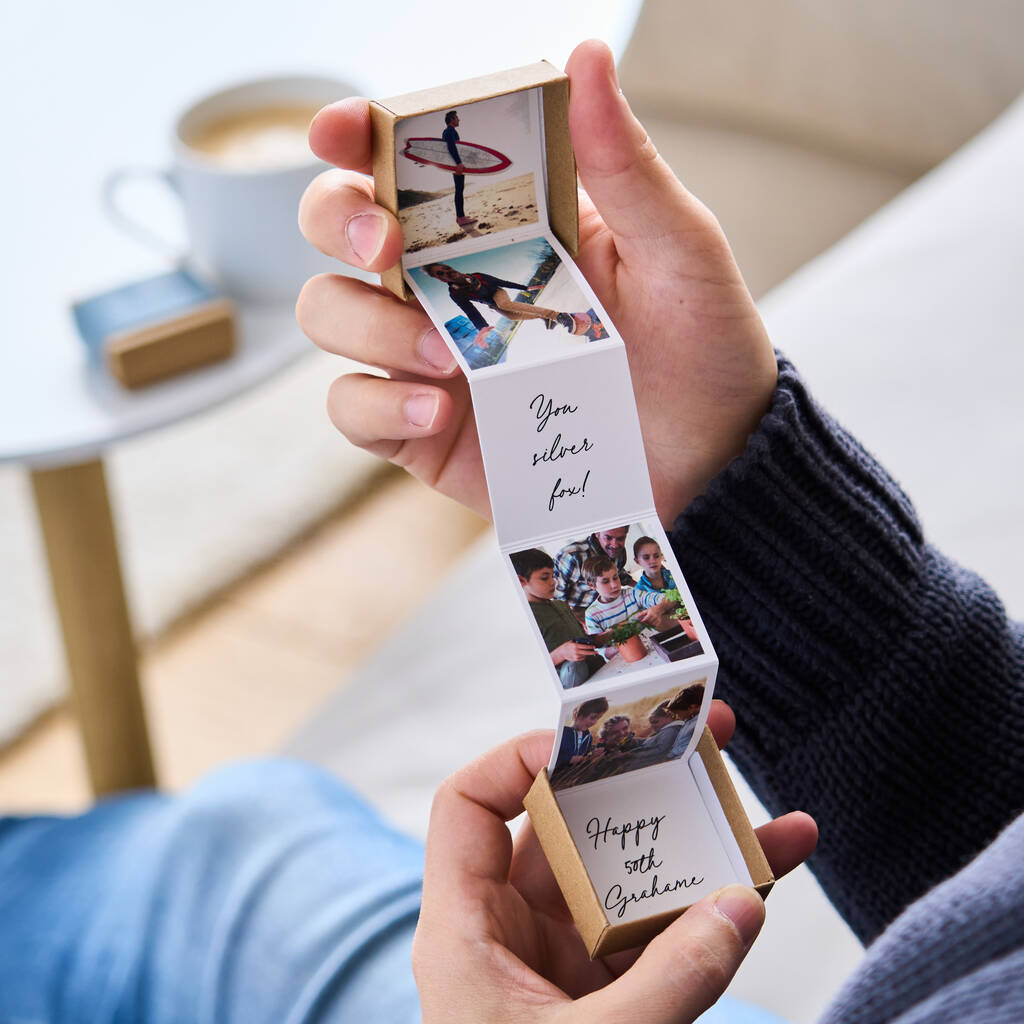 Personalised 50th Birthday Photo Token Box By Sophia Victoria Joy ...