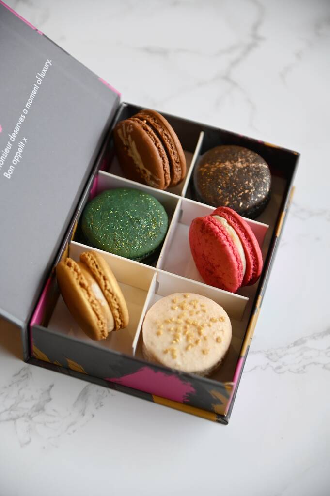 Festive Favourites Macaron Gift Box By Mademoiselle Macaron