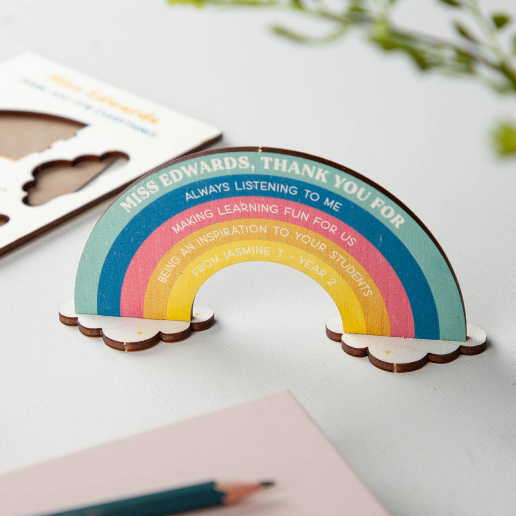 Pop Out Rainbow Thank You Postcard By No Ordinary Gift