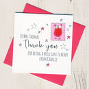 Personalised Owl Teacher Thank You Card By Eggbert & Daisy ...