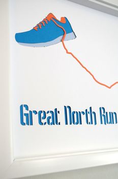 Great North Run Route Map By PHOME | notonthehighstreet.com