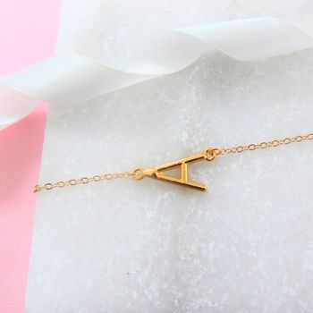 Letter Initial Bracelet By Madison Honey Vintage | notonthehighstreet.com