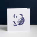 'blue willow deconstructed' greetings card by time and toast ...