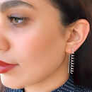 Sterling Silver Threader Coil Earrings By Otis Jaxon | notonthehighstreet.com