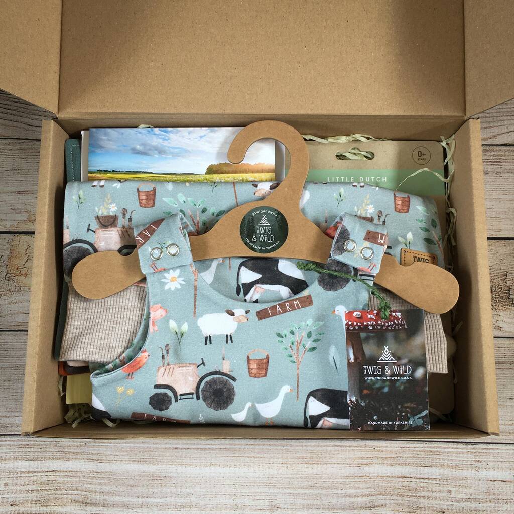 Farm Themed Unisex New Baby Gift Set By Twig & Wild ...