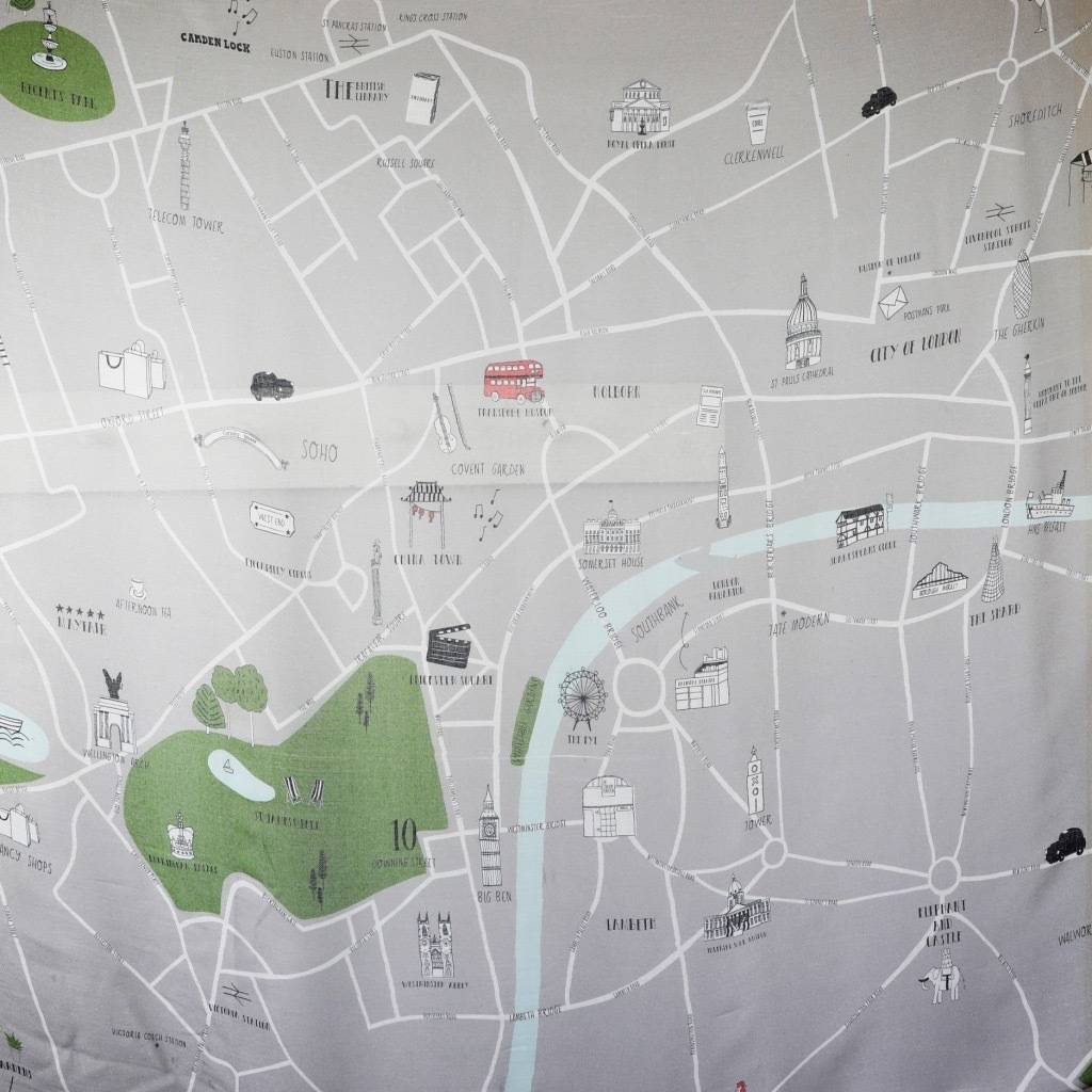 London Map Scarf By Lisa Angel | notonthehighstreet.com