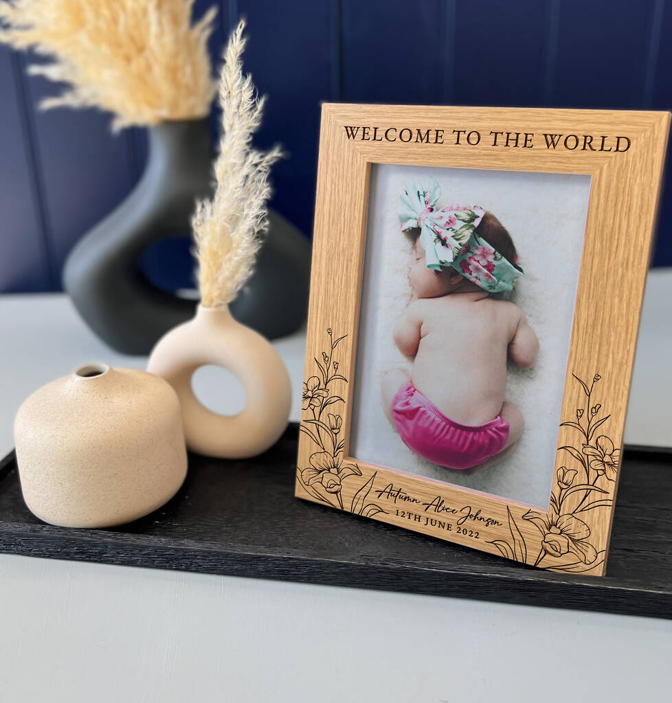 Baby's First Christmas Personalised Photo Frame By Secret Creation ...