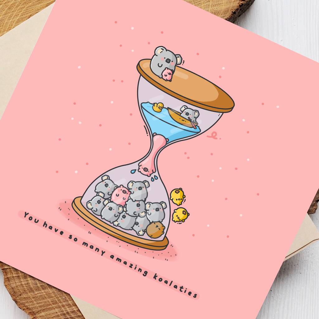 Cute Koala Greetings Card By Toastedink