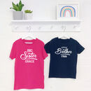 personalised sibling set. retro brother sister set by lovetree design ...