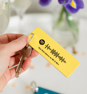 Custom Spotify Code Leather Keyring By Holdall & Co ...