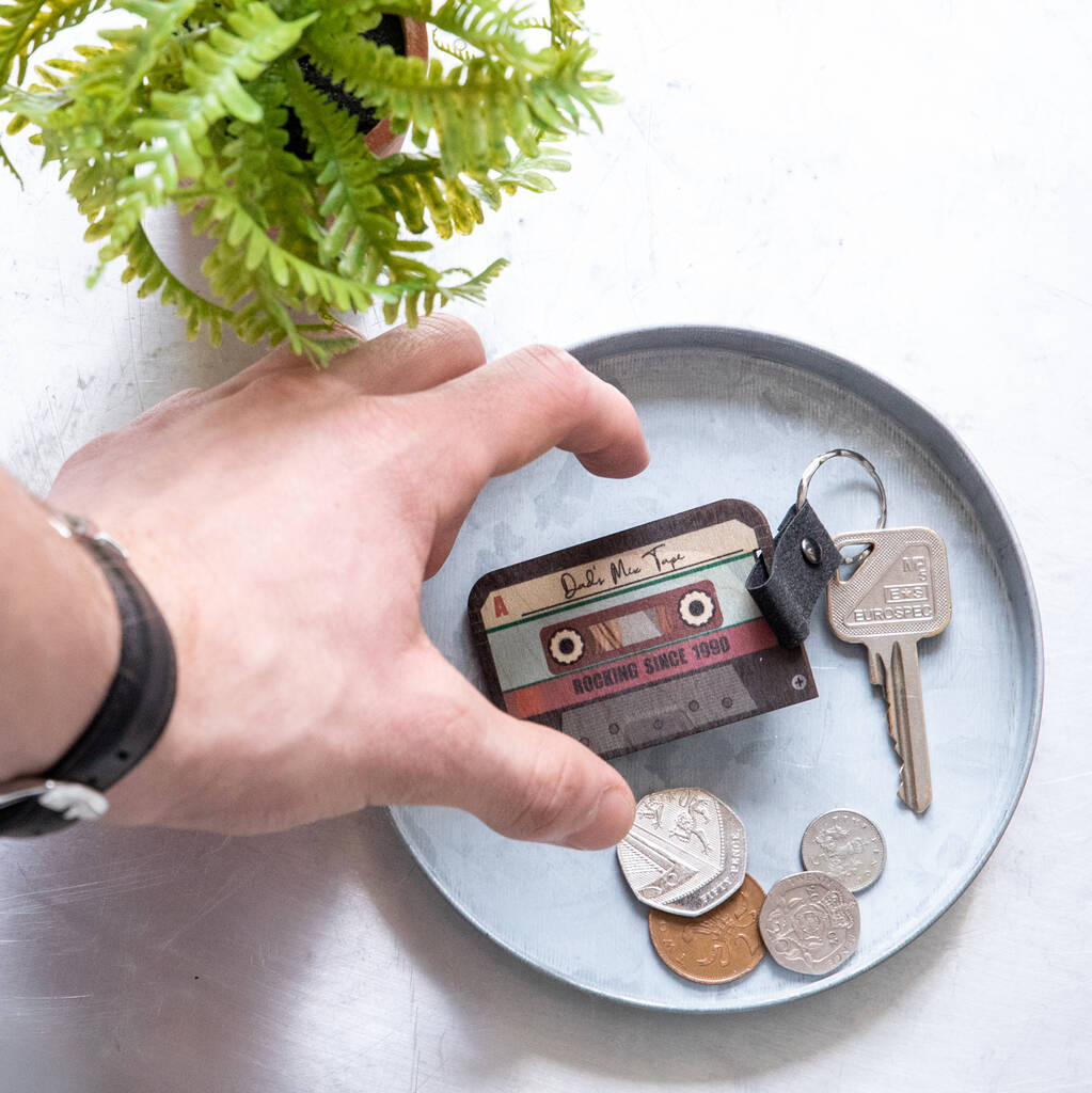 Cassette Tape Personalised Keychain By The Gifting Knot