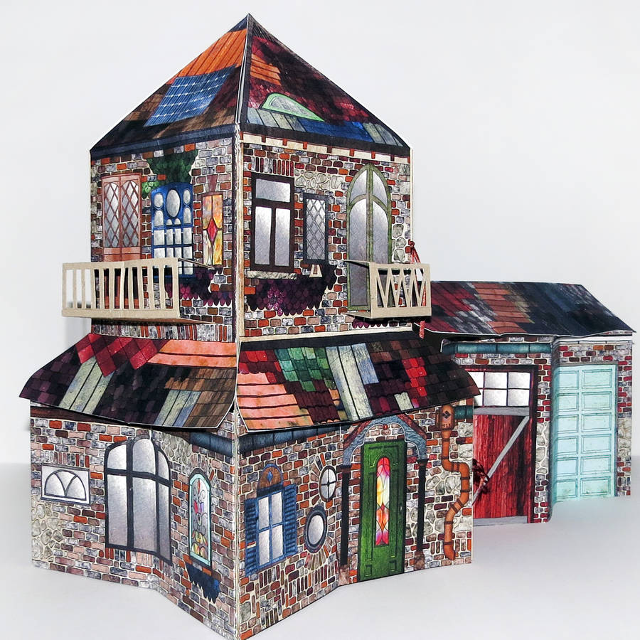personalised 3d pop up house in a book sculpture by crafty creature ...