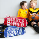 personalised football boot bag by jack spratt | notonthehighstreet.com
