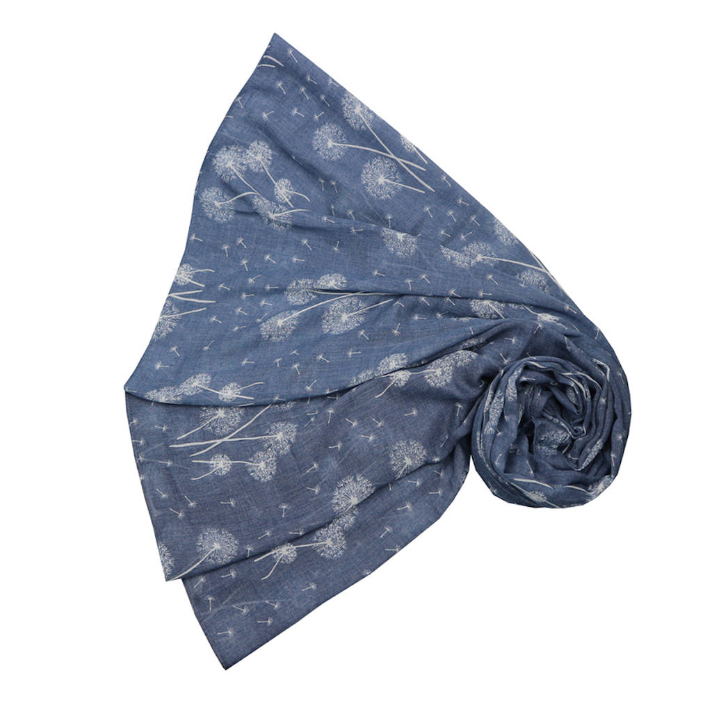 dandelion sketch scarf by my posh shop | notonthehighstreet.com
