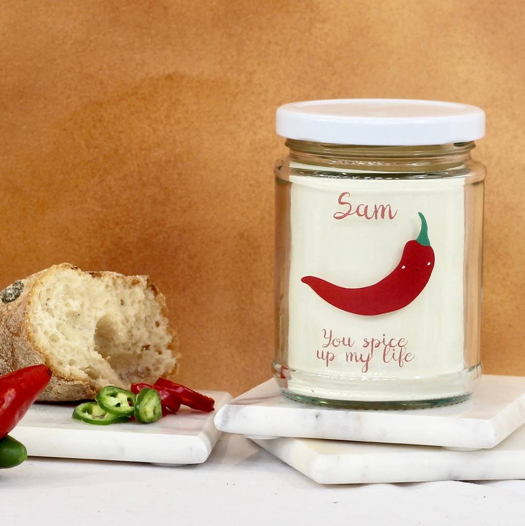 personalised hot chilli jar by beecycle | notonthehighstreet.com