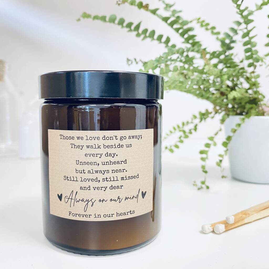 Personalisable 'those We Love…' Scented Soy Candle By Lollyrocket ...