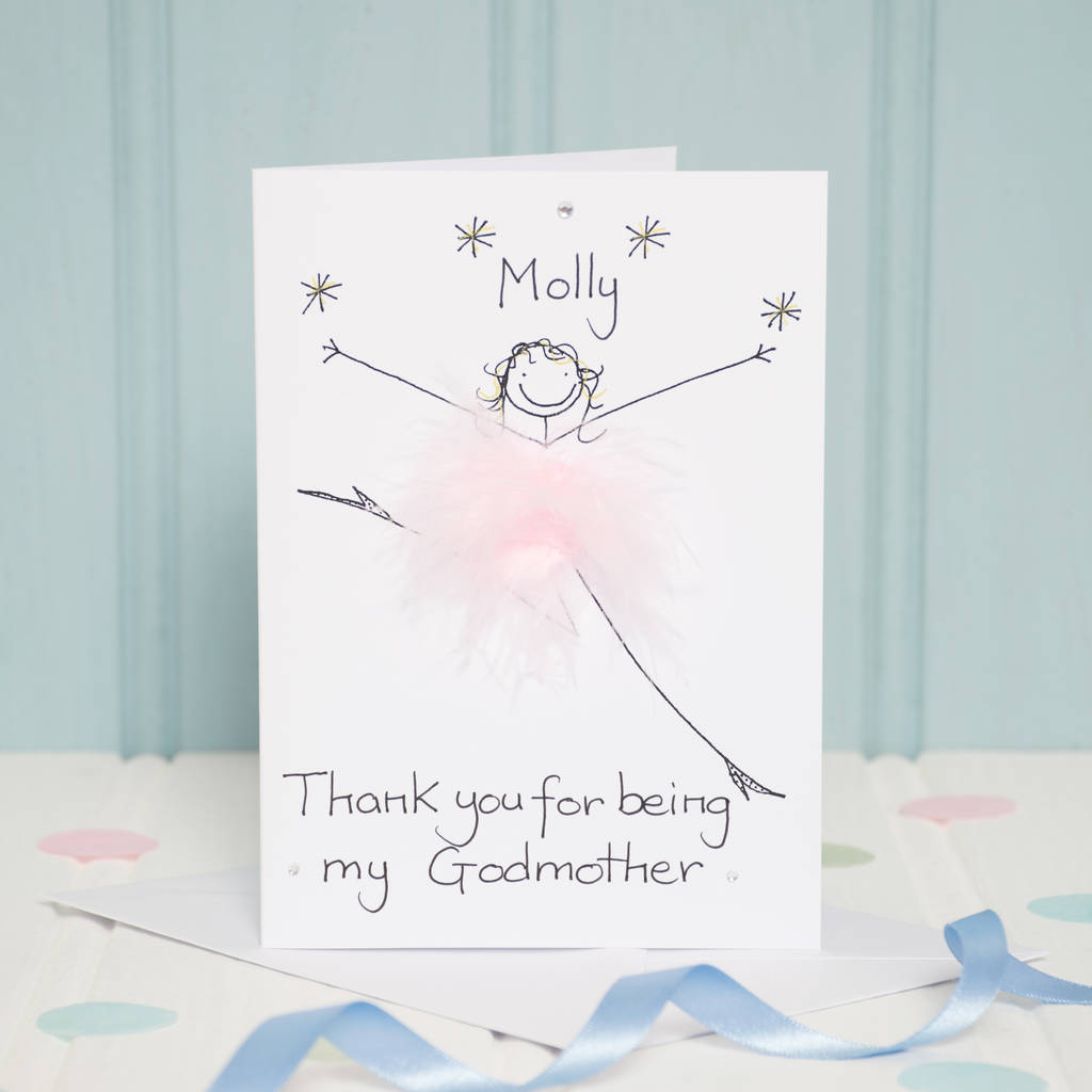 Personalised Thank You For Being My Godmother Card By All Things