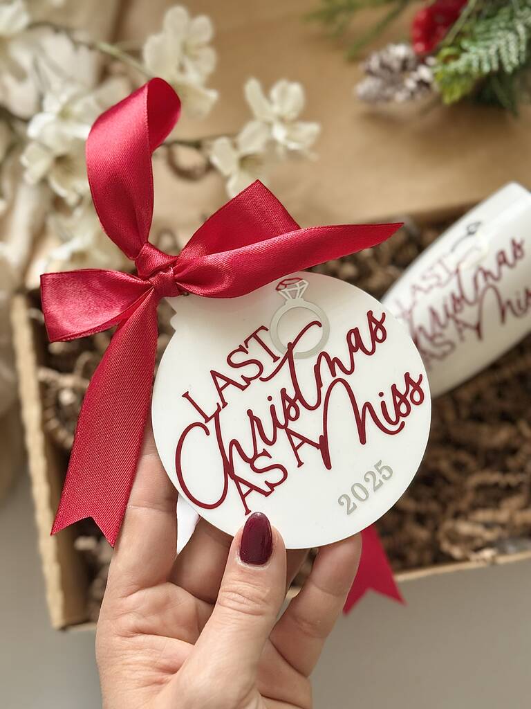 Last Christmas As A Miss Gift Set By Hitched by Hannah