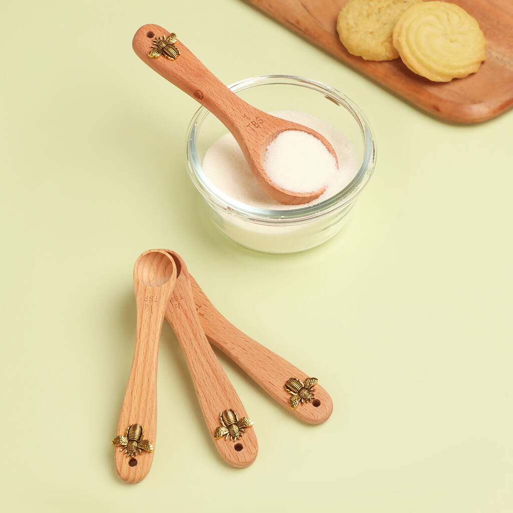G Decor Set Of Four Bee Measuring Spoons By G Decor ...