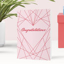 Congratulations Geometric Heart Greeting Card By Fawn & Thistle ...