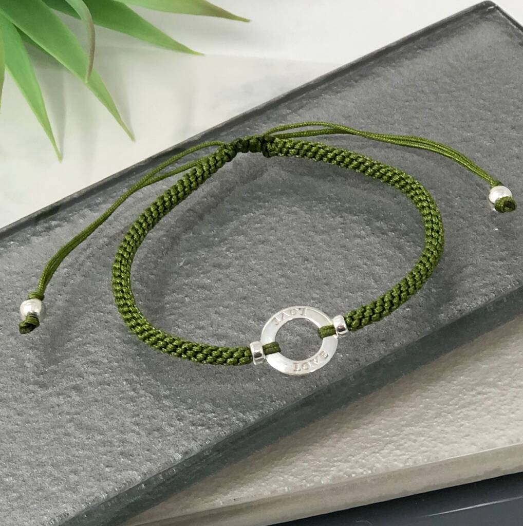 Love Sterling Silver Friendship Bracelet By Lovethelinks ...