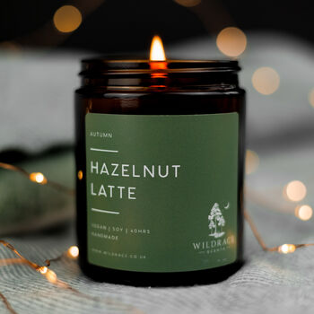 Hazelnut Latte Soy Candle By WILDRACE