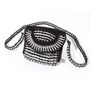 Bernie Handbag Metallic Silver Ring Pulls By Smart Deco Style ...