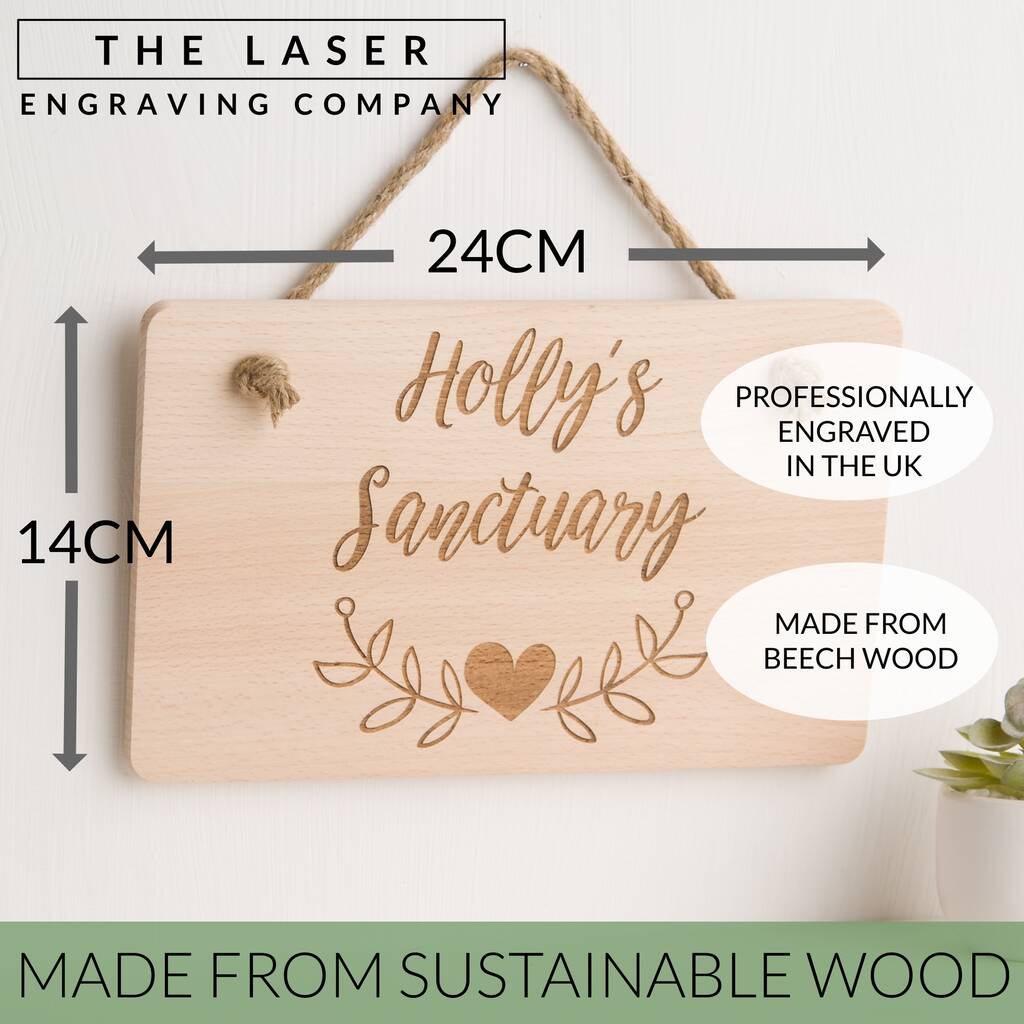 Create Your Own Personalised Engraved Wooden Plaque By The Laser ...