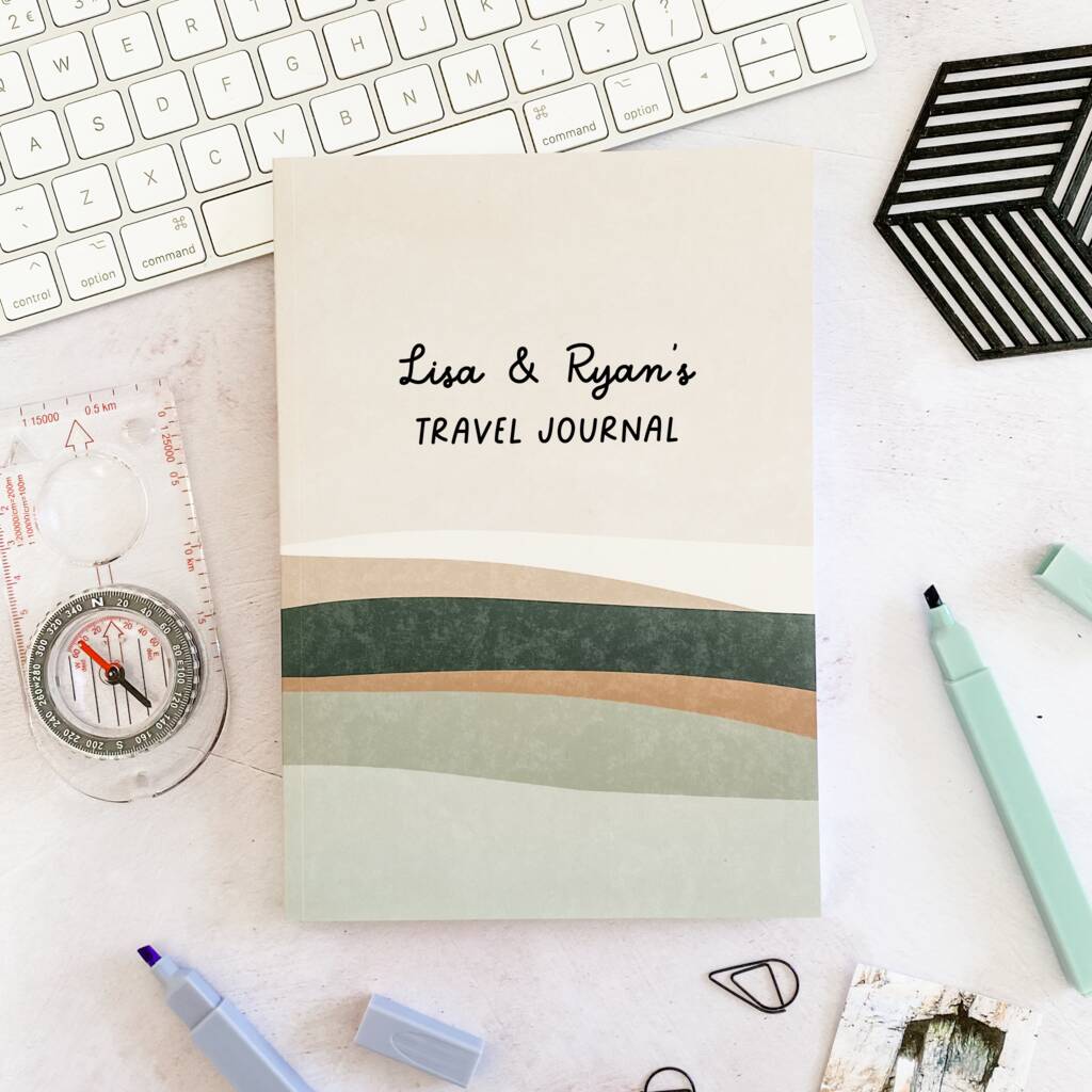 Personalised Travel Journal | Hills By Hem Studios | notonthehighstreet.com