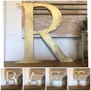 Gold Metal Personalised Letters A To Z By Rw Norfolk ...